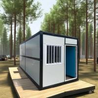 China Customizable Folding Container House With Steel Structure And EPS Sandwich Panel for sale