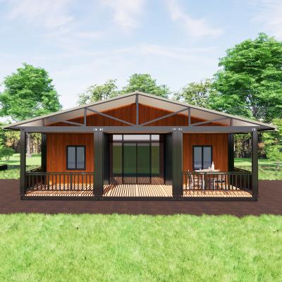 China Prefabricated Modular Expandable Container House 3500mm x 8000mm with Balcony Villa for sale