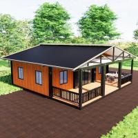 China Prefabricated Modular Expandable Container House 3500mm x 8000mm with Balcony Villa for sale
