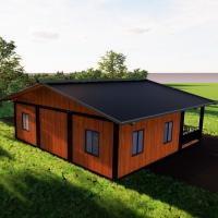 China Prefabricated Modular Expandable Container House 3500mm x 8000mm with Balcony Villa for sale