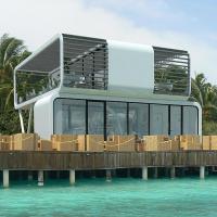 China Apple Cabin House Galvanized Steel Frame Metal Carved Panel Durable Exterior Interior Walls Custom Color for sale