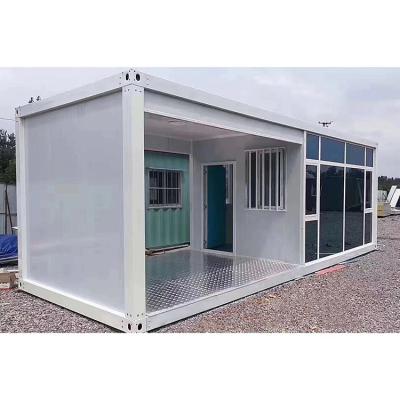 China Flexible Folding Container House With Rock Wool Sandwich Panel And Bending Steel Plate Wall Panel for sale
