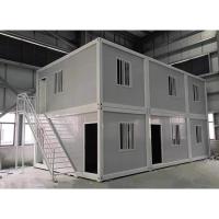 China Flexible Folding Container House With Rock Wool Sandwich Panel And Bending Steel Plate Wall Panel for sale