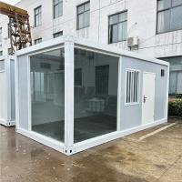 China Flexible Folding Container House With Rock Wool Sandwich Panel And Bending Steel Plate Wall Panel for sale