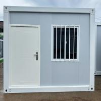 China Flexible Folding Container House With Rock Wool Sandwich Panel And Bending Steel Plate Wall Panel for sale