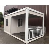 China Flexible Folding Container House With Rock Wool Sandwich Panel And Bending Steel Plate Wall Panel for sale
