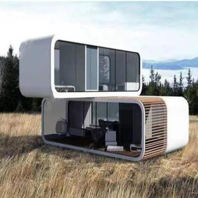 China Detachable Apple Cabin Prefabricated House 20ft Mobile Studio with Galvanized Steel Frame for sale