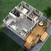 China Custom Prefabricated Luxury Living 2-Bedroom Expandable Container House for sale