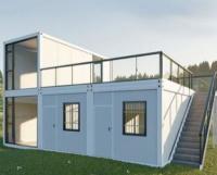 China Modular Prefabricated Container House 50mm EPS Sandwich Panel Flat Pack Living Office Home for sale