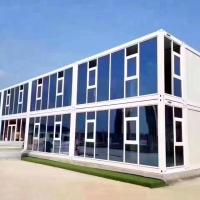 China Modular Prefabricated Container House 50mm EPS Sandwich Panel Flat Pack Living Office Home for sale