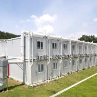China Modular Prefabricated Container House 50mm EPS Sandwich Panel Flat Pack Living Office Home for sale