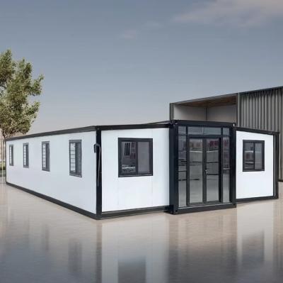 China Expandable Steel Frame Container House 50mm EPS Rock Wool Sandwich Panels Easy Assembly Disassembly for sale