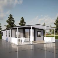 China Expandable Steel Frame Container House 50mm EPS Rock Wool Sandwich Panels Easy Assembly Disassembly for sale