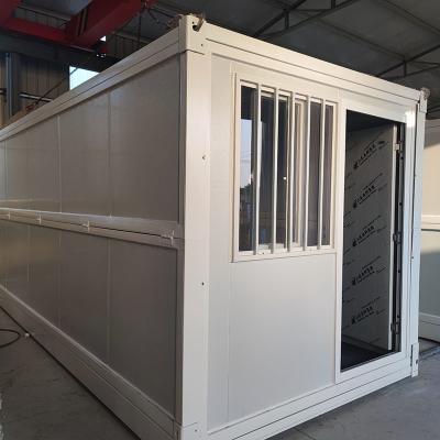 China Modular Steel Folding Container House 20ft 40ft Quick Build Prefabricated Home Camping Office for sale