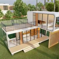 China Double Floor 20ft Apple Cabin Luxe Prefab Living House with Galvanized Steel Frame for sale