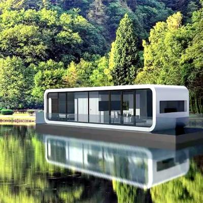 China Outdoor 40ft Prefabricated Apple Capsule Cabin House with Galvanized Steel Frame for sale