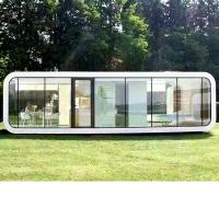 China Outdoor 40ft Prefabricated Apple Capsule Cabin House with Galvanized Steel Frame for sale