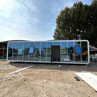 China Outdoor 40ft Prefabricated Apple Capsule Cabin House with Galvanized Steel Frame for sale