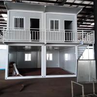 China Folding Container House Steel Structure 50mm Insulated Wall Panels Durable Easy Assembly for sale