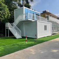China Prefabricated Luxury Folding Container House With Bedroom / Bathroom for sale