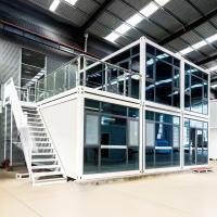 China Prefabricated Luxury Folding Container House With Bedroom / Bathroom for sale