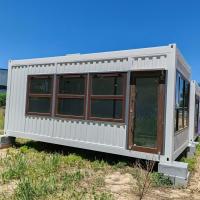 China Prefabricated Luxury Folding Container House With Bedroom / Bathroom for sale