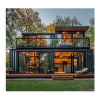 China Prefabricated Detachable Container House Two-Story Living Room 50mm EPS Sandwich Panel for sale