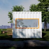 China Detachable Container House with Fireproof EPS Sandwich Panel and Customizable Door Options for sale