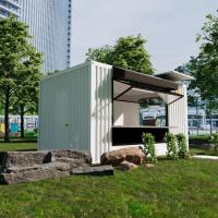China Detachable Container House with Fireproof EPS Sandwich Panel and Customizable Door Options for sale