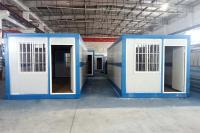 China Folding Container House 3500x8000mm Prefabricated Collapsible Home for Worker Camp Living Room for sale