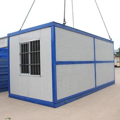 China Folding Container House 3500x8000mm Prefabricated Collapsible Home for Worker Camp Living Room for sale