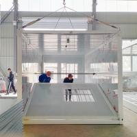 China Folding Container House 3500x8000mm Prefabricated Collapsible Home for Worker Camp Living Room for sale