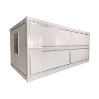 China Portable Modular 20ft 40ft Foldable Tiny Houses Fast Fold Flat Pack Folding Container House Shop Camps Homes for sale