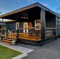 China Luxury Prefabricated Flat Pack Container Home With Bedroom / Bathroom for sale