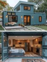 China Luxury Prefabricated Flat Pack Container Home With Bedroom / Bathroom for sale