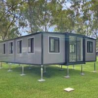 China Foldable Expanding Container Home 50mm EPS Sandwich Panel Luxury Family Residence for sale