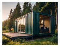 China Two Story Prefabricated House Waterproof Detachable Container Home 50mm EPS Panel for sale