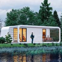 China Modular Capsule Hotel 2-Bedroom Luxury Prefabricated Apple Cabin House Galvanized Steel Frame for sale