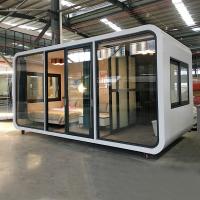 China Modular Capsule Hotel 2-Bedroom Luxury Prefabricated Apple Cabin House Galvanized Steel Frame for sale