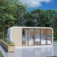 China Modular Capsule Hotel 2-Bedroom Luxury Prefabricated Apple Cabin House Galvanized Steel Frame for sale