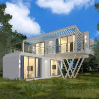 China Modular Capsule Hotel 2-Bedroom Luxury Prefabricated Apple Cabin House Galvanized Steel Frame for sale