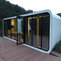 China 40ft Modular Apple Cabin House Galvanized Steel Frame Custom Color Outdoor Camping Residence for sale