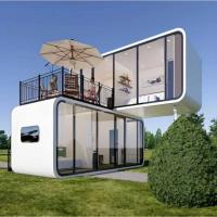 China 40ft Modular Apple Cabin House Galvanized Steel Frame Custom Color Outdoor Camping Residence for sale