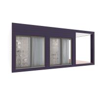 China Flat Pack Container House One Bedroom Luxury Prefab Villa 50mm EPS Wall Panel for sale