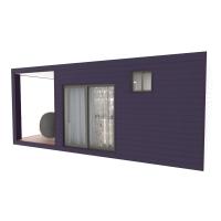 China Flat Pack Container House One Bedroom Luxury Prefab Villa 50mm EPS Wall Panel for sale