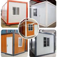 China Customizable Foldable Container House 50mm EPS Sandwich Panel Prewired Work Accommodation for sale