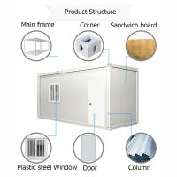 China Customizable Foldable Container House 50mm EPS Sandwich Panel Prewired Work Accommodation for sale