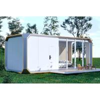 China Galvanized Steel Frame Apple Cabin House with Metal Carved Panel 50mm Rock Wool Insulation for sale