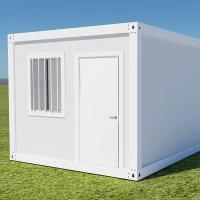 China 20ft Prefab Steel Wooden Container House Detachable Modular Office 50mm EPS Panel for sale