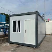 China 20ft Prefab Steel Wooden Container House Detachable Modular Office 50mm EPS Panel for sale